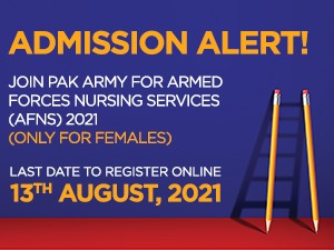 Join Pak Army for Armed Forces Nursing Services (AFNS) 2021