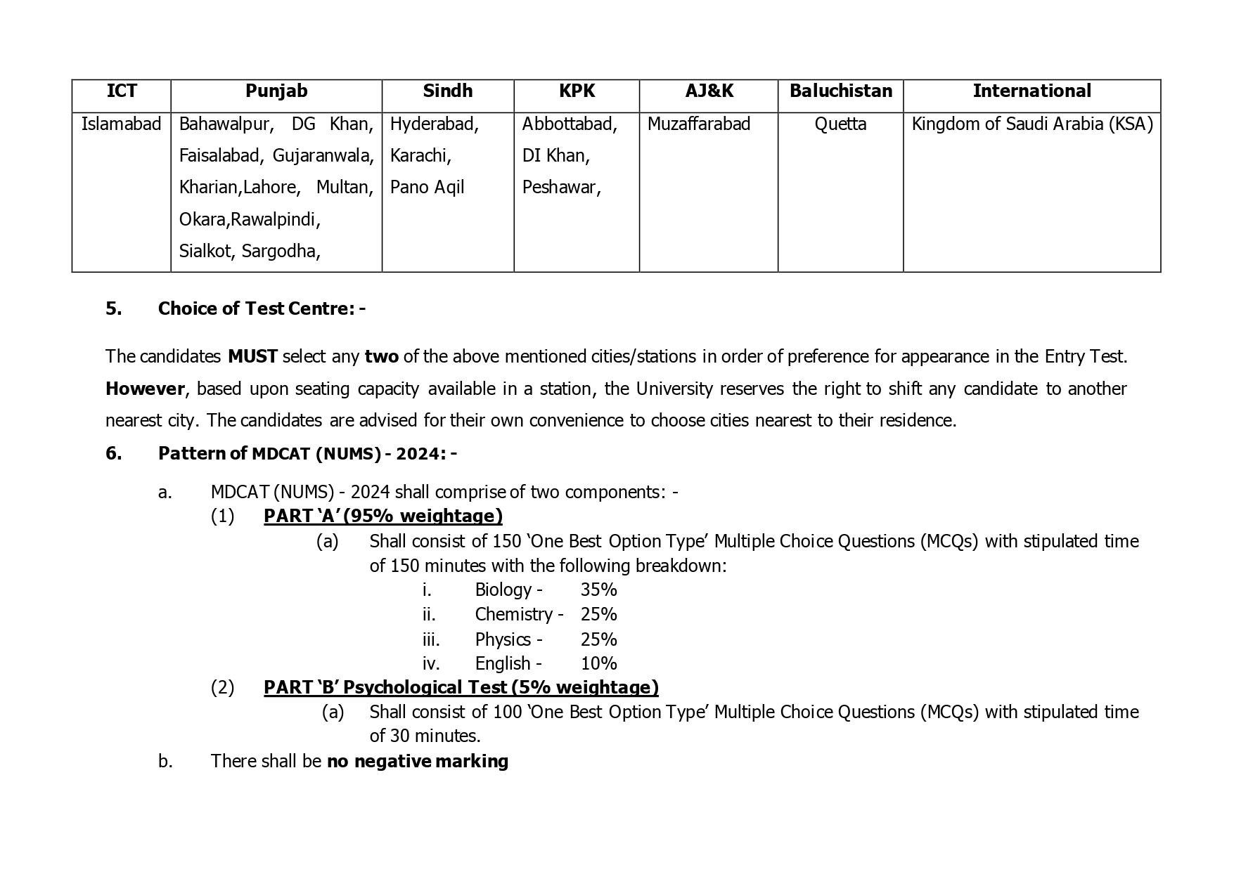 NUMS-MDCAT-2024 - STEP by PGC